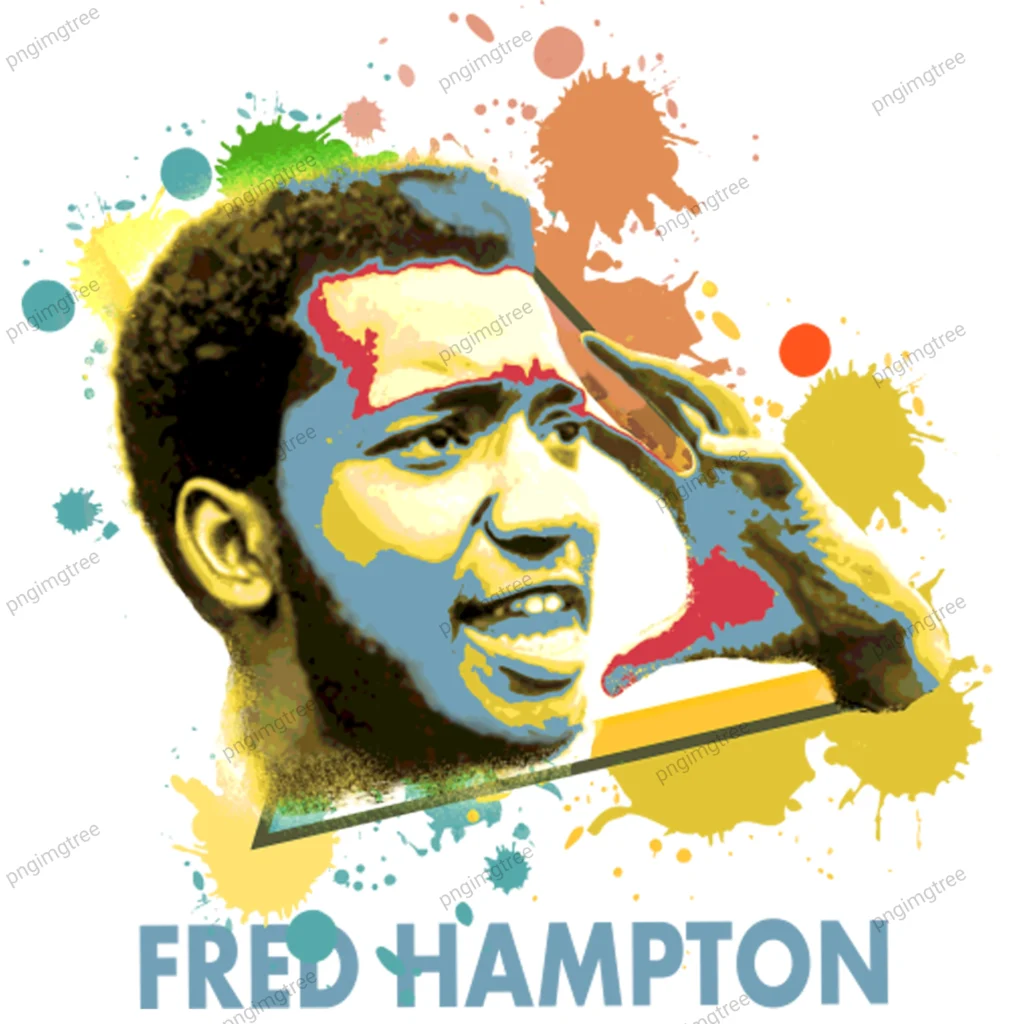 A powerful design of the powerful character of Fred Hampton - a symbol of justice, struggle, and ...