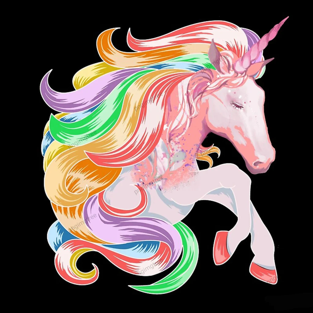 Colorful Unicorn logo poster with vibrant colors PNG image {+20 ...